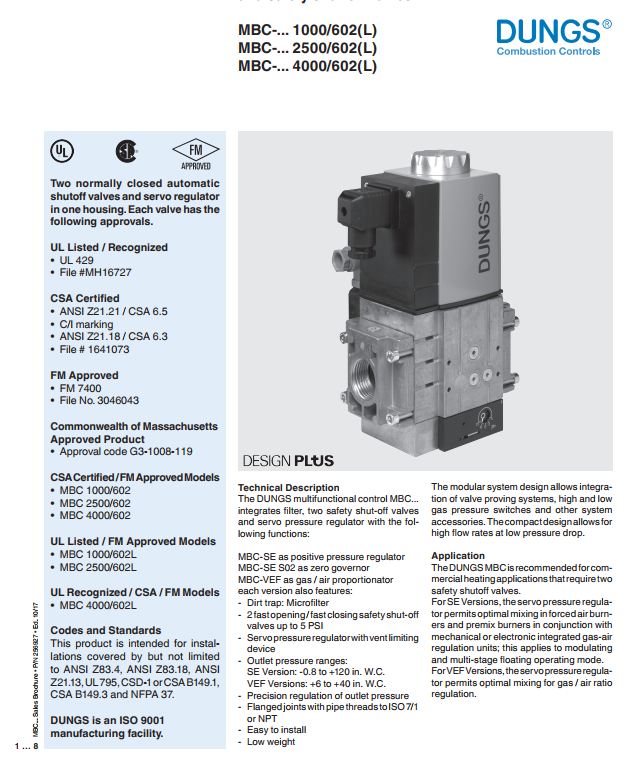 Van servo MBC-SE-DUNGS - Cao Đạt TAE Co.,LTD